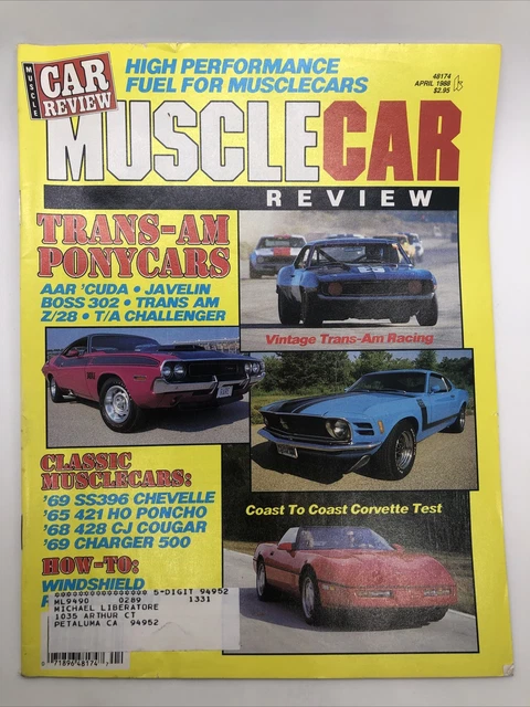 MUSCLE CAR REVIEW Musclecar Review Magazine 1989 Annual The Best ...