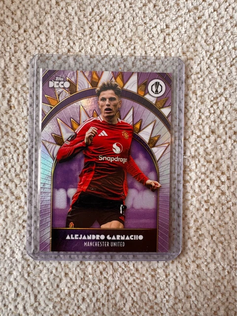 ALEJANDRO GARNACHO PURPLE /25 | 2024-2025 Topps DECO UCC | Manchester ...
