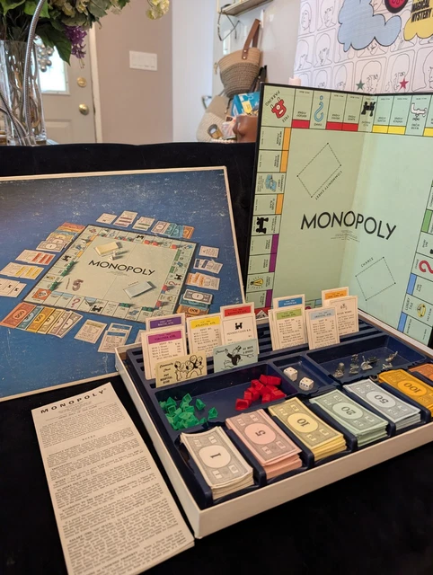 VINTAGE MONOPOLY 40TH Anniversary Edition Classic 1974 Parker Brothers ...