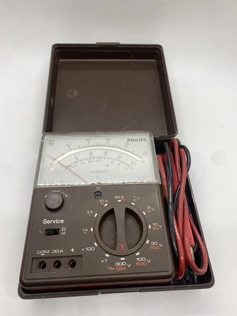 MULTIMETRO TESTER PHILIPS UTS002 Complete With Cables And Case Vintage ...