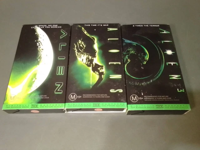 ALIEN MOVIES X3. VHS. Vintage. Set plus the making of Alien ...
