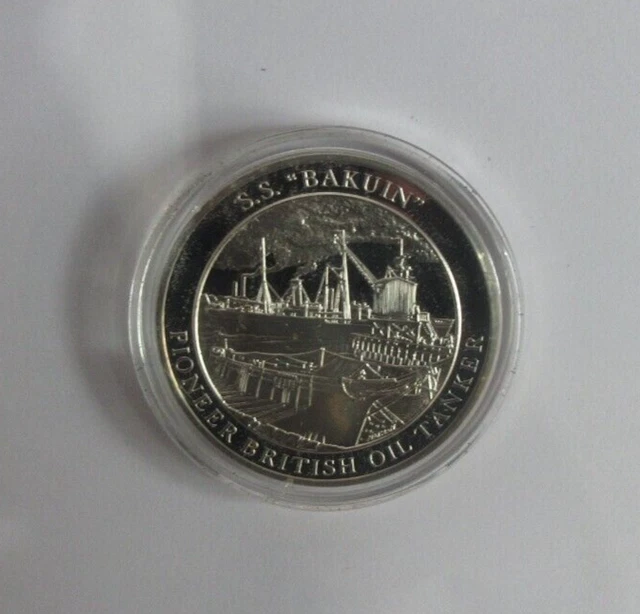 S.S. BAKUIN - Pioneer British Oil-Tanker Silver Proof Medal + Info ...