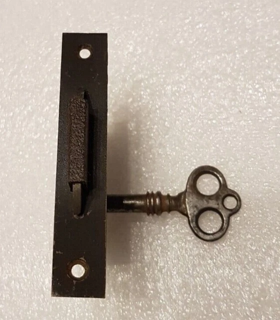 ANTIK EINSTECKSCHLOSS & Schlüssel Kastenschloss Möbelschloss Sicherheitsschloss EUR 35,00 ...