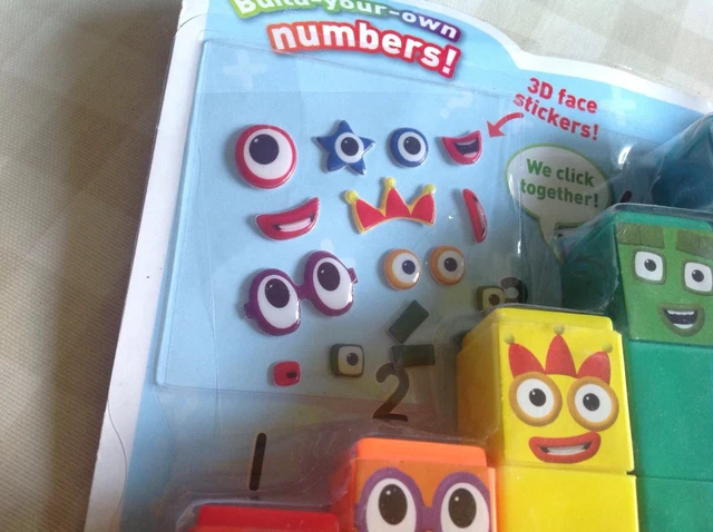 CBEEBIES NUMBERBLOCKS OFFICIAL 0-5 Numberblocks Toys!! Plus 3D Face ...