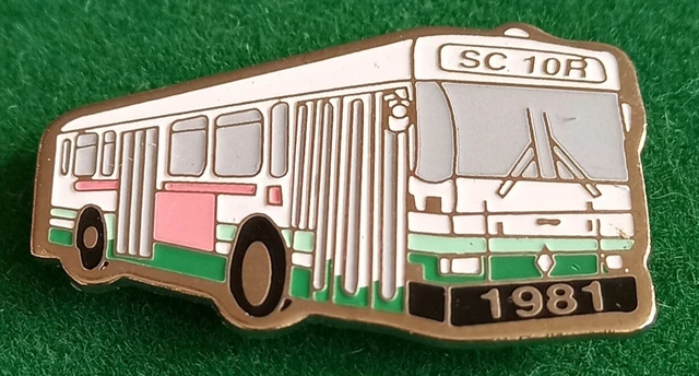PIN'S PINS PIN Metro Ancien BUS SC 10R 1981 Ratp Transports Signé ...