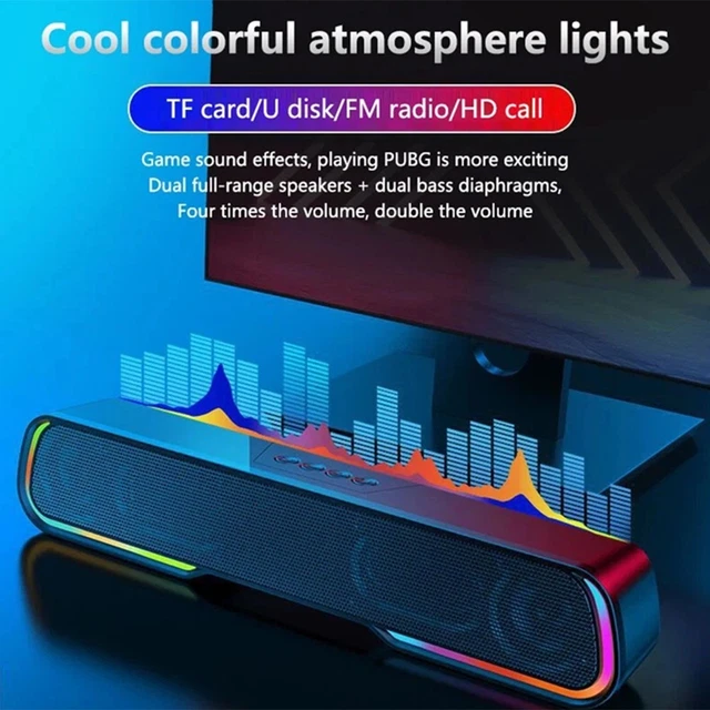 BLUETOOTH SUBWOOFER SURROUND Sound Bar Speaker System Music Player ...