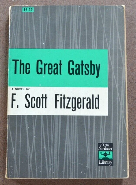VINTAGE THE GREAT GATSBY by F. Scott Fitzgerald 1953 Scribner paperback ...