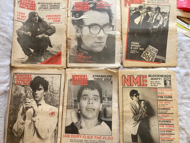 NME MAGAZINE X 6 Bundle 1978-1981 Ian Dury Bryan Ferry Elvis Costello £ ...