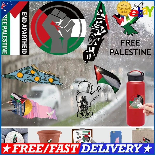 FREE PALESTINE STICKER PVC Palestine Flag Decal Waterproof for ...