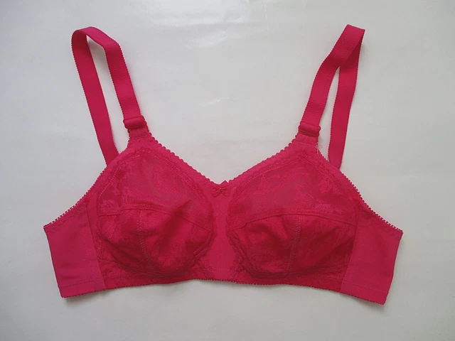 TRIUMPH DOREEN NON Wired Full Cup Bra Size 36B Bright Pink £21.53 ...