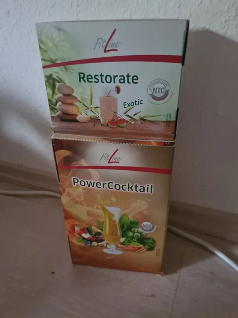 FITLINE POWERCOCKTAIL & Restorate Exotic, Nahrungsergänzungsmittel, MHD ...