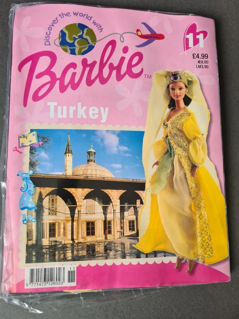 DISCOVER THE WORLD With Barbie Magazine And Outfit #11 Turkey 2000 £25. ...