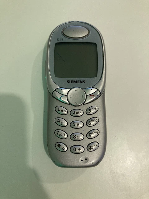 SIEMENS S45 SILVER Mobile Phone Rare Vintage Téléphone EUR 5,00 ...