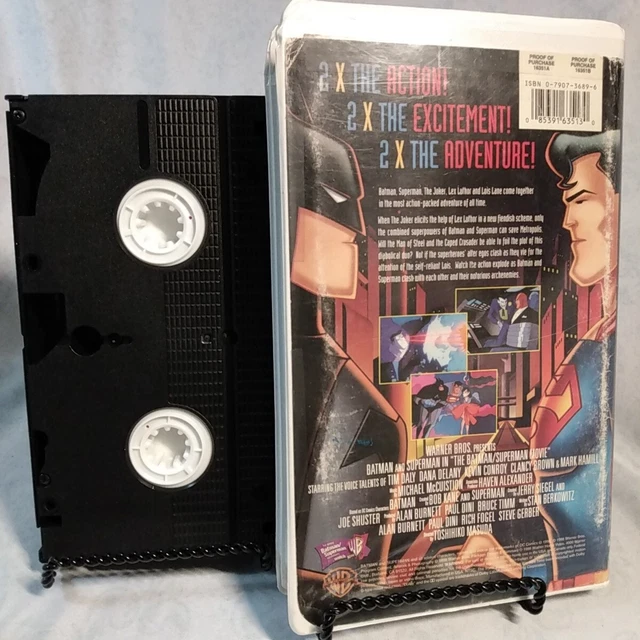 THE BATMAN SUPERMAN Movie Animated VHS WB 1998 DC Comics £4.63 ...
