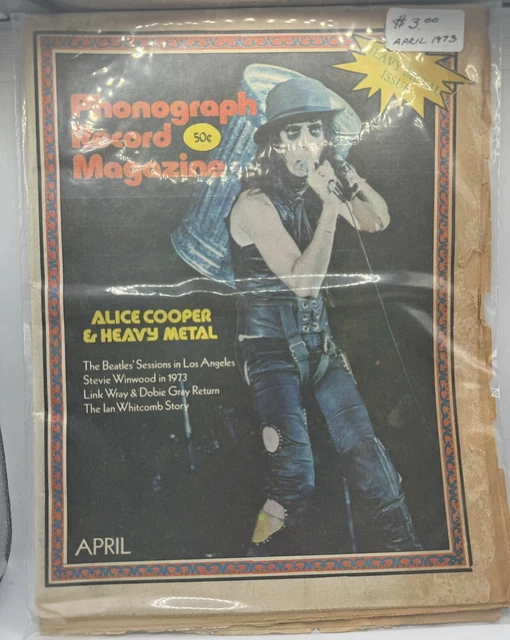 PHONOGRAPHIC MAGAZINE MAGAZINE 1973 Alice Cooper AMC Levi's Gremlin ...
