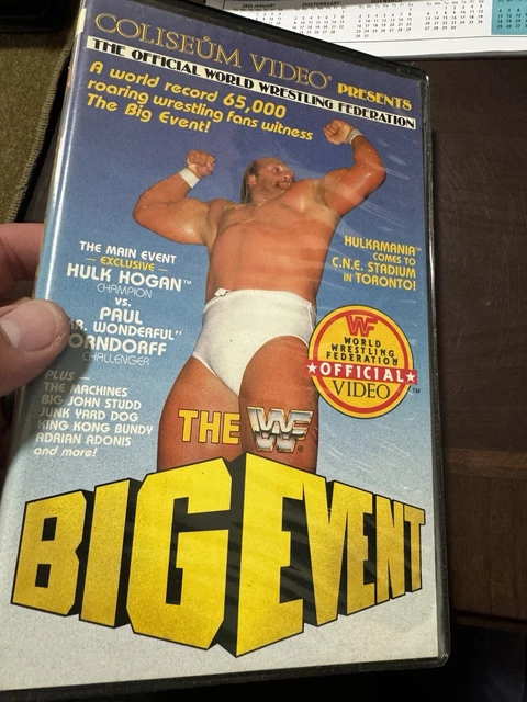 WWF THE BIG Event 1986 VHS Coliseum Video Tested WWE Rare Aew Clamshell ...