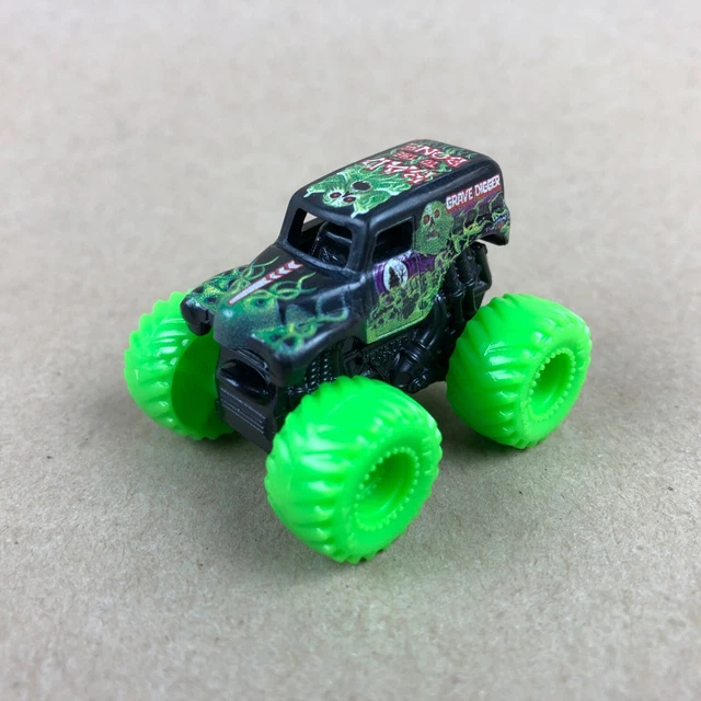 MONSTER JAM MINI Series 12 Truck Grave Digger noir Monster Truck Spin ...
