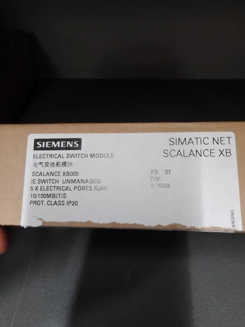 SCALANCE SWITCH ETHERNET SIEMENS SCALANCE XB005 6GK5005-0BA00-1AB2 EUR ...