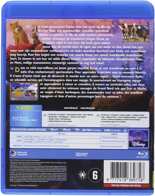 BROTHER BEAR (BLU-RAY) Joaquin Phoenix Jeremy Suarez Jason Raize (US ...