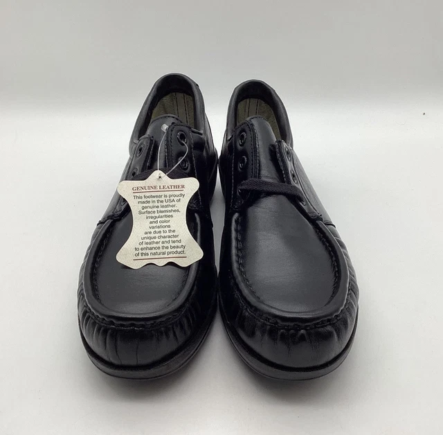 LEHIGH STEEL TOE Safety Work Shoes Black Model 1636 Mens Size US 7M ...