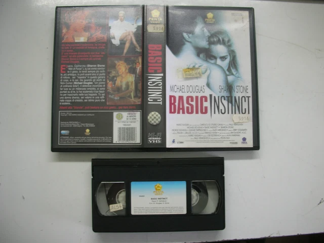 BASIC INSTINCT MICHAEL Douglas, Sharon Stone 1992 VHS Italian $11.69 ...