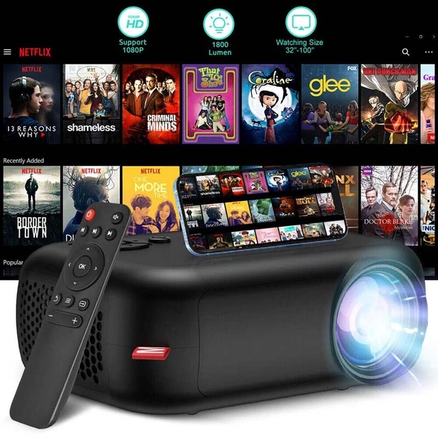 MINI PROJECTOR LED HD 1080P Home Cinema Portable Office Theater Movie ...