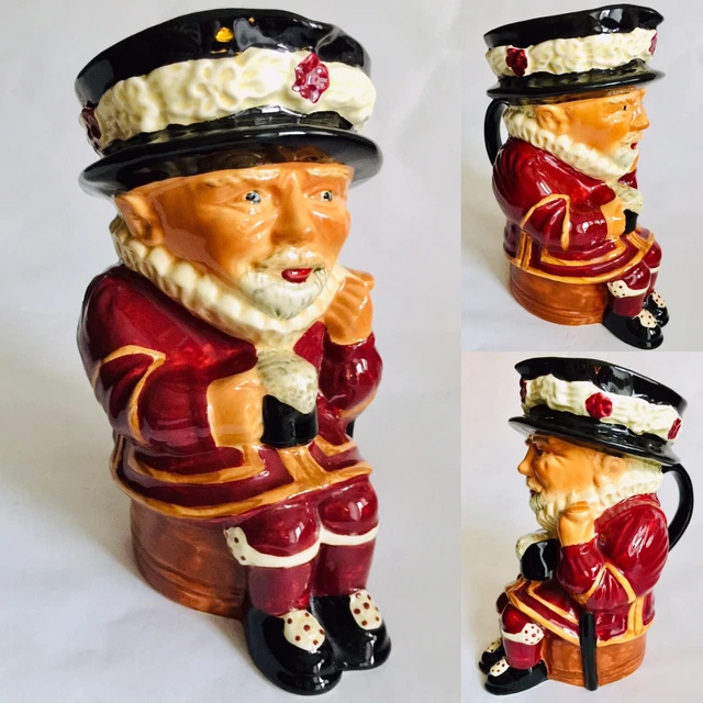 RARE VINTAGE (1960S) Fieldings Crown Devon Pottery Beefeater Toby Jug ...