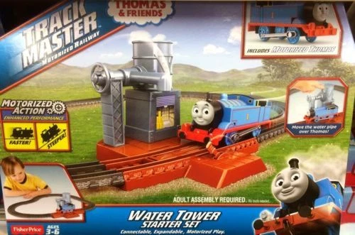 FISHER PRICE TRACKMASTER Thomas Water Tower Starter Set con adattatore ...
