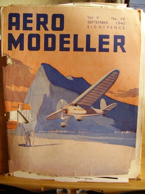 RARE MODEL AIRCRAFT Mag Aeromodeller September 1940 Wasp Iii 20" Span ...