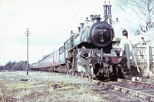 ORIGINAL COLOUR SLIDE of 43121 LMR steam loco at Alston £4.99 - PicClick UK