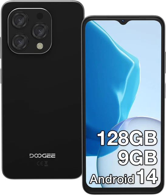 DOOGEE N55 ANDROID 14, Écran 6.56 , 4+5GRAM+128Go ROM 5150m Caméra 13MP ...