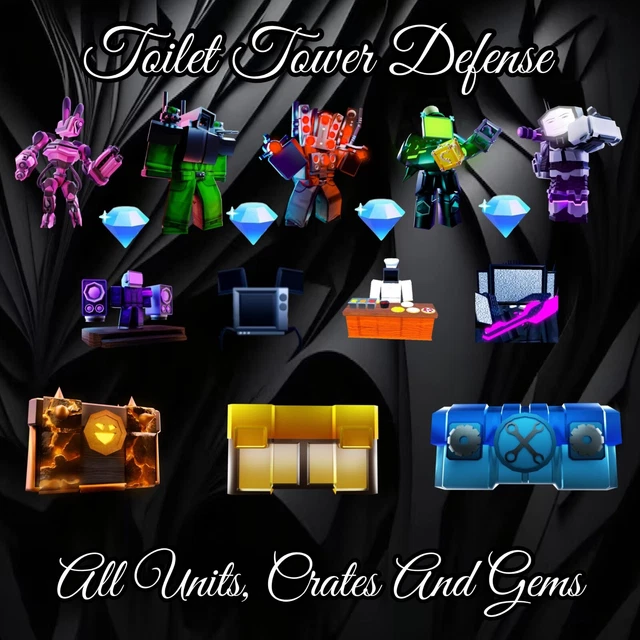 TOILET TOWER DEFENSE TTD All Units, Crates and Gems - Cheap and Fast ...