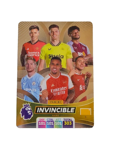 PANINI PREMIER LEAGUE Adrenalyn XL 2024 Invincible Rare Golden Baller ...