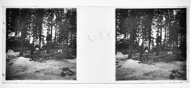 6X 1. WK Soldaten - Stereoskopische Aufnahmen Doppelfotos - Glasdia ...