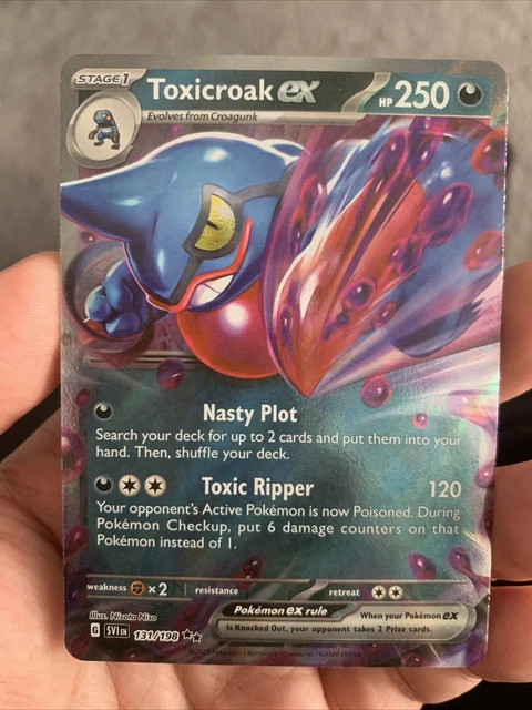 Pokemon Tcg Scarlet And Violet 131198 Toxicroak Ex Card £249 Picclick Uk