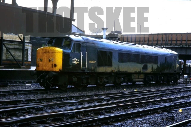 35MM SLIDE BR British Rail Diesel Loco Class 46 46047 Manchester 1983 ...