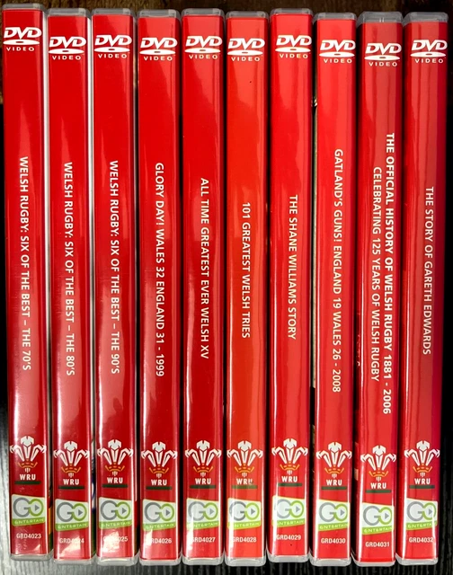 THE OFFICIAL WELSH Rugby Collection Dvd Boxset 11 Disc Collectors ...