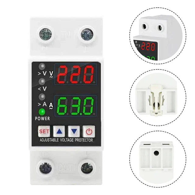 PROTECTION DE TENSION réglable 220V pour sécurité électrique sur rail ...