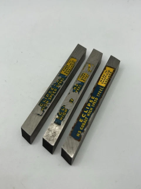 LATHE TOOL BITS Eclipse H3 Cobalt Hss 1/4” Square X 2-1/2”. (3 Bits) £ ...