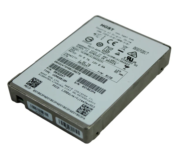 HGST ULTRASTAR 1.92TB 2.5" SAS HUSMR1619ASS231 12G MLC NAND Enterprise ...