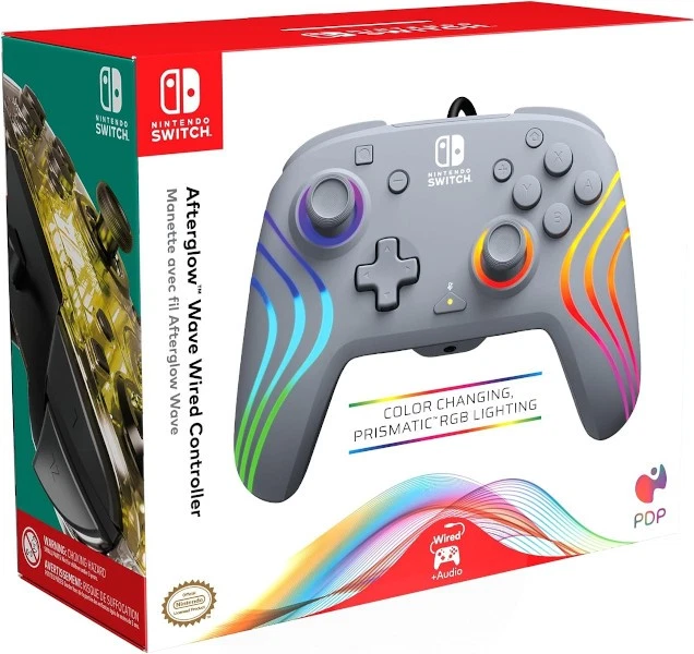 MANDO PDP AFTERGLOW Wave Wired Controller Grey (gris) ( Switch 2 ) EUR ...