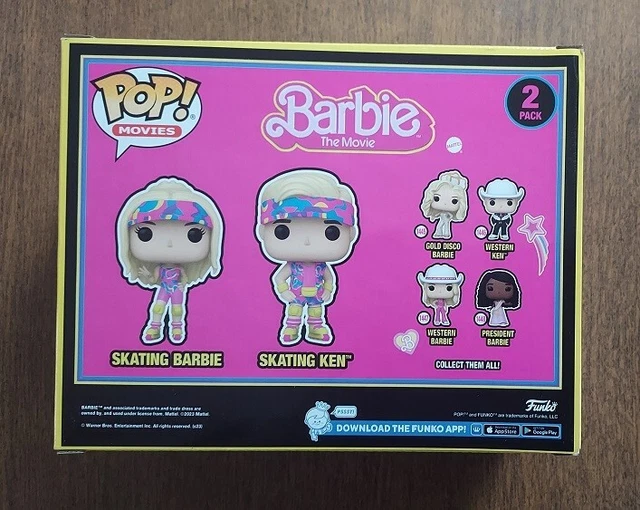 FIGURINES FUNKO POP - Barbie the movie - Skating Barbie & Ken - Barbie roller EUR 69,90 ...