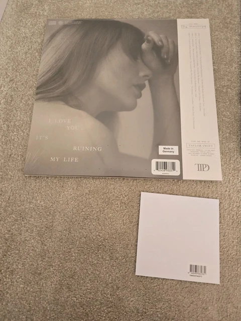 TAYLOR SWIFT TTPD Tortured Poets Department Vinyl Manuscript & HAND ...