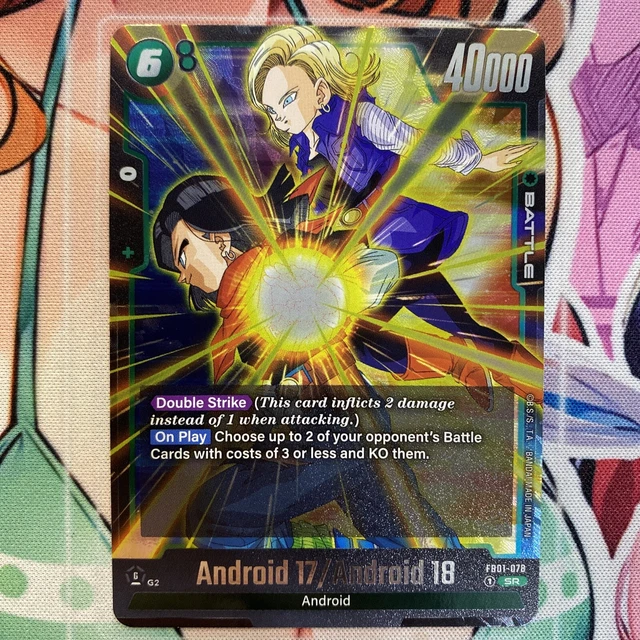 DRAGON BALL FUSION Awakened Pulse - Android 17/Android 18 SR - FB01-078 EUR 19,96 - PicClick FR
