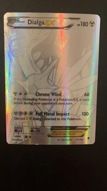 POKEMON CARD - Dialga EX XY Phantom Forces 122/119 Secret Rare Full Art ...