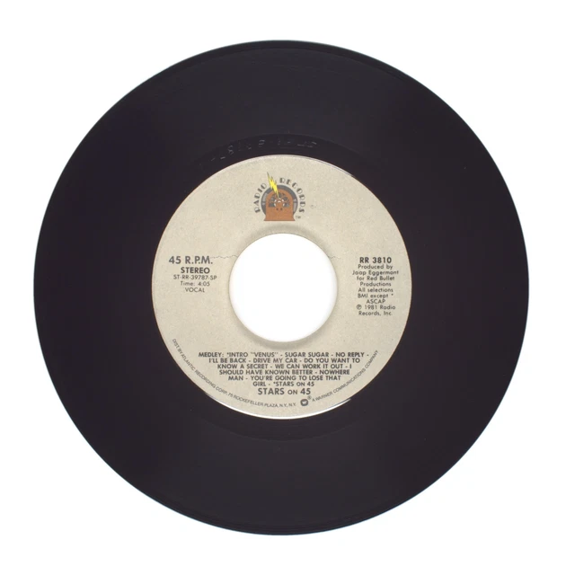 STARS ON 45 - Stars on 45; Medley - Vinyl Record 45 RPM 7" $9.85 ...