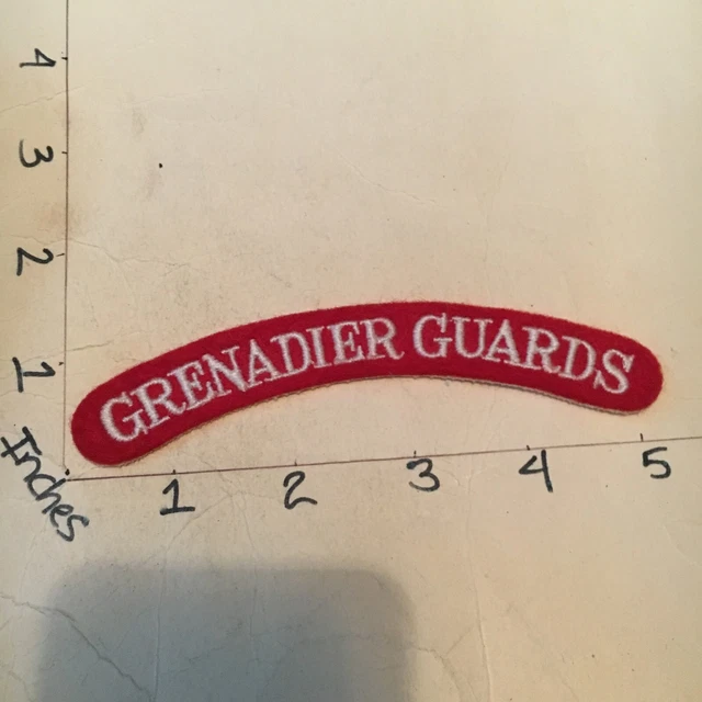 BRITISH ARMY GRENADIER Guards Regiment Shoulder Title tab flash 7/18/22 ...