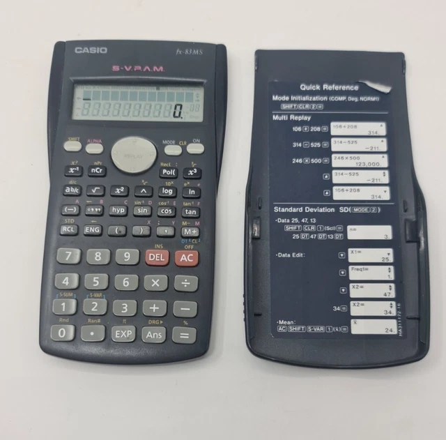 CASIO FX-83MS SCIENTIFIC Calculator £6.99 - PicClick UK