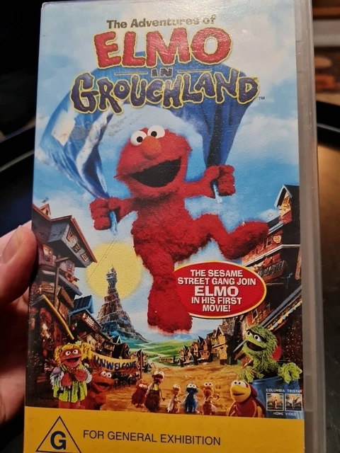 ELMO IN GROUCHLAND VHS Sesame Street Family Children's Movie PAL G ...