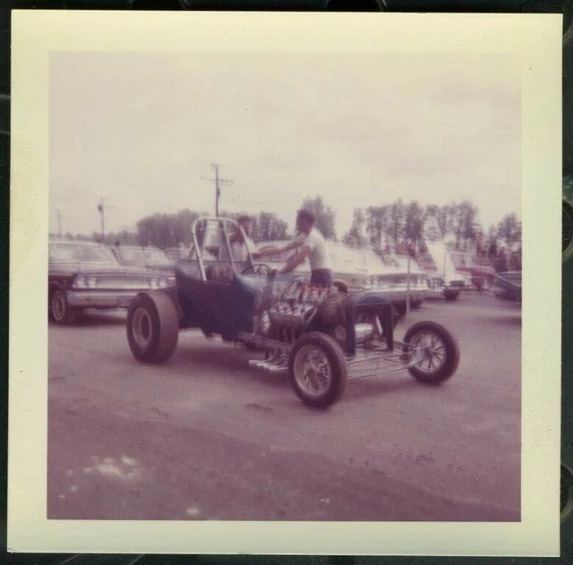 REAL PHOTO 1960S Model T Ford Hot Rod drag racing Hemi 1963 Ford NHRA ...